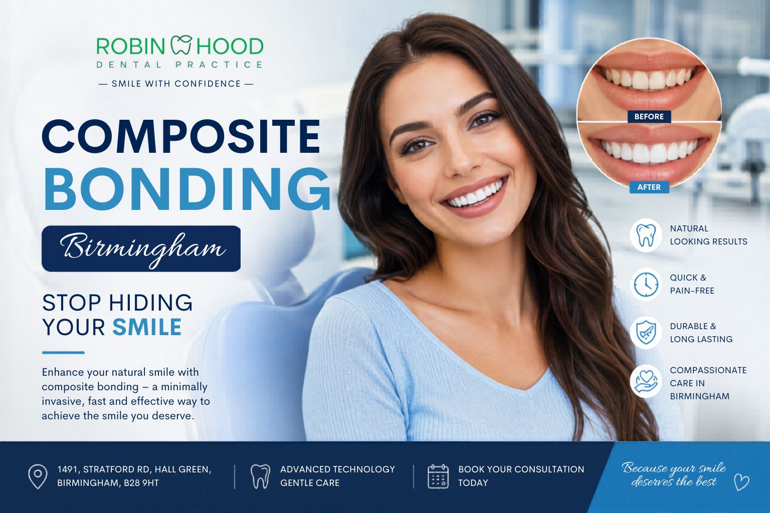 Composite Bonding Birmingham — Stop Hiding Your Smile